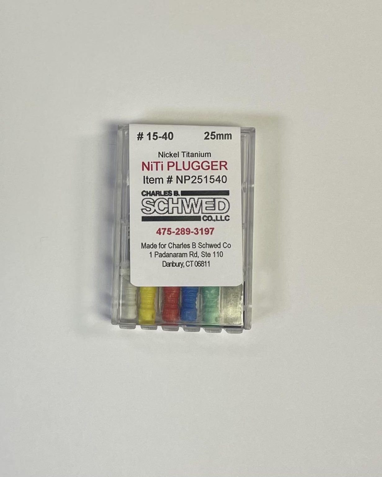 NiTi Finger Pluggers – Charles B. Schwed Co., LLC.